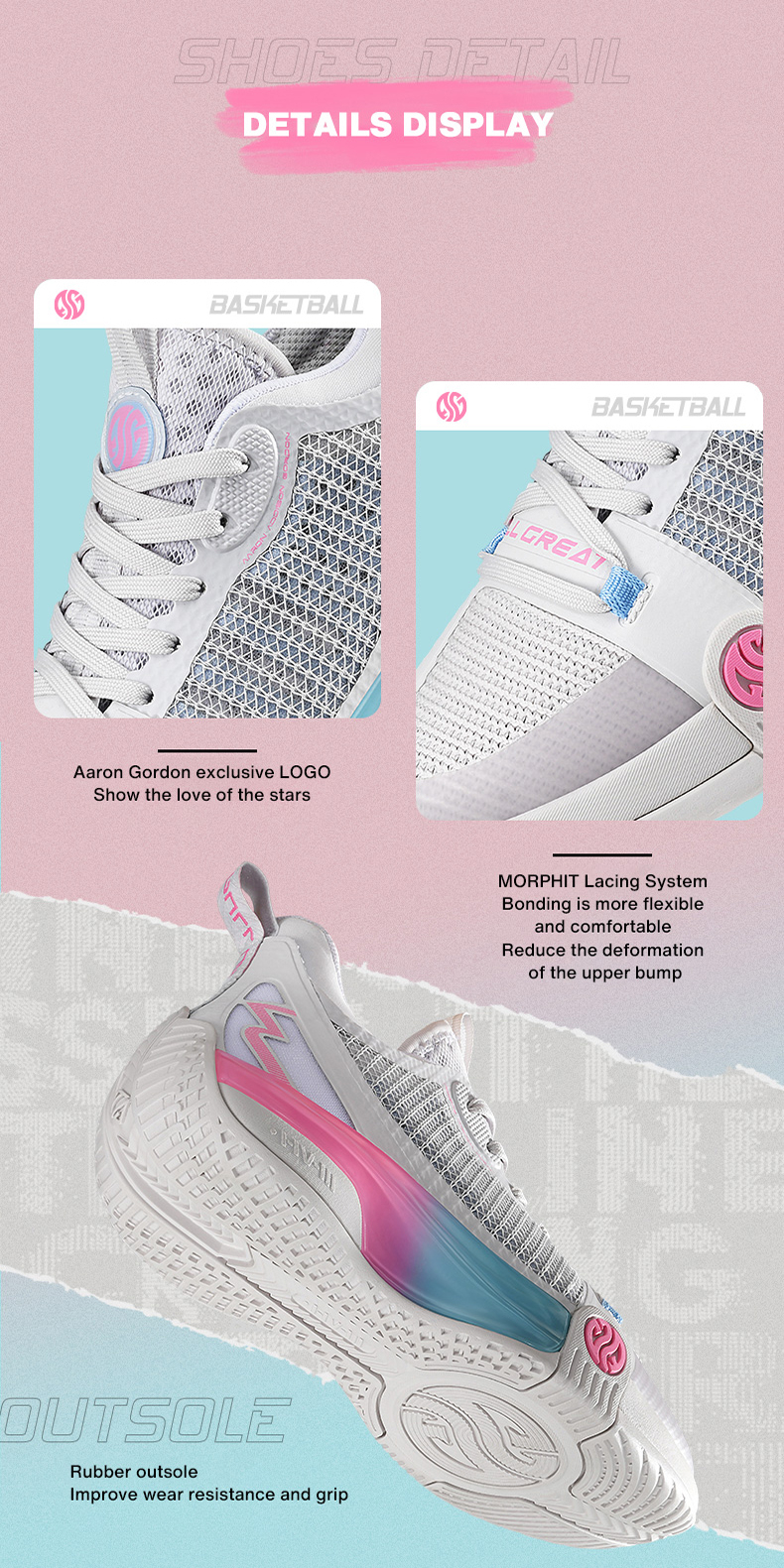 361 Degrees Zen 3 MOD Basketball Shoes Women Mid-Top Support Rebound ...
