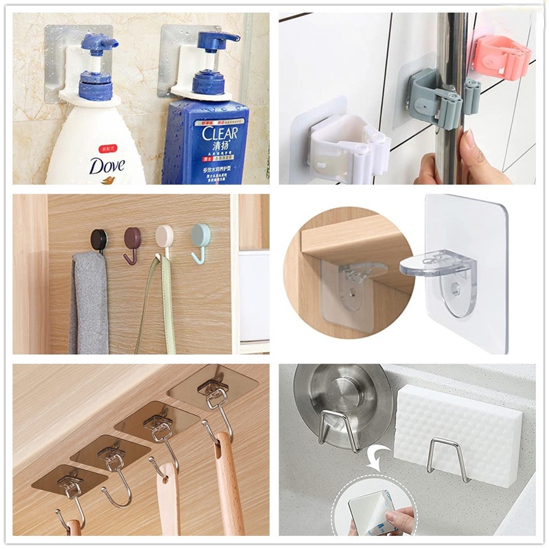 Collection of kit hooks Self-adhesive Wall Hook sticker for kitchen ...