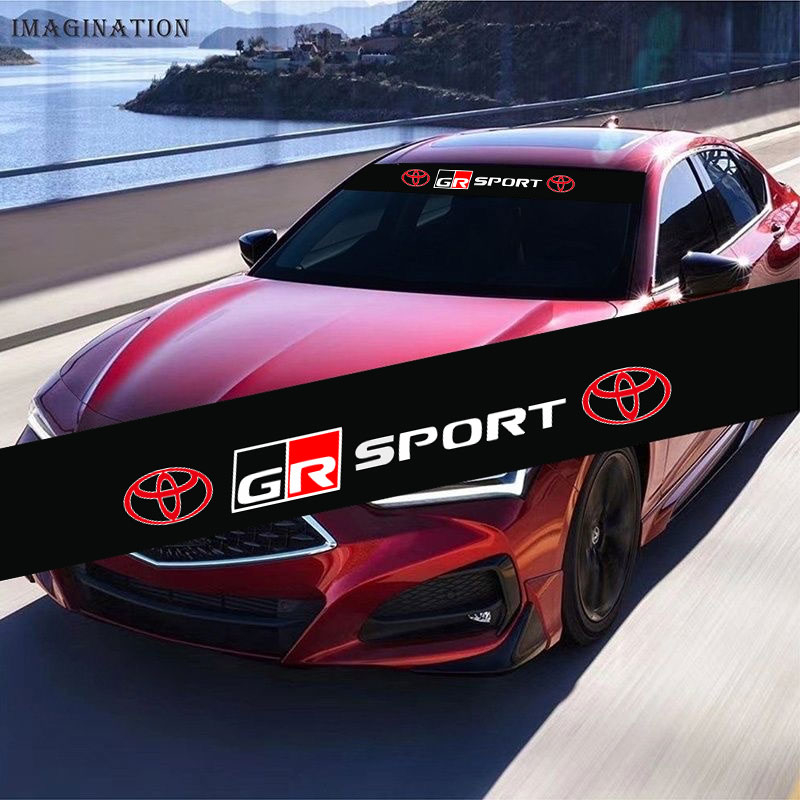 Car front windshield sticker modification Toyota GR GR sport GR racing ...