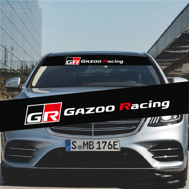 Car front windshield sticker modification Toyota GR GR sport GR racing ...