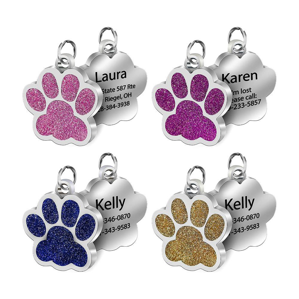 Personalized Dog Cat Tags Engraved Cat Dog Puppy Pet ID Name Collar Tag ...