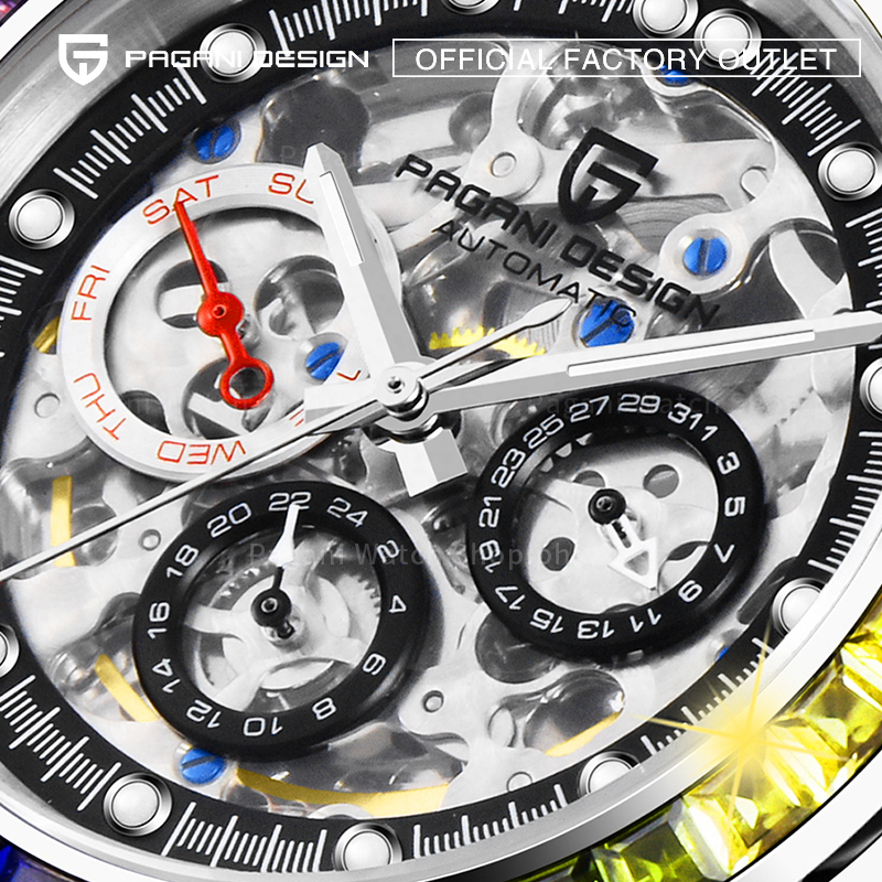 Pagani Design Men Automatic Mechanical Watch For Men Top Brand Silver ...