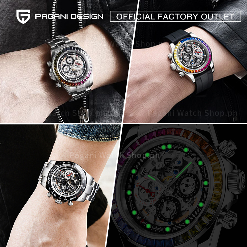 Pagani Design Men Automatic Mechanical Watch For Men Top Brand Silver ...
