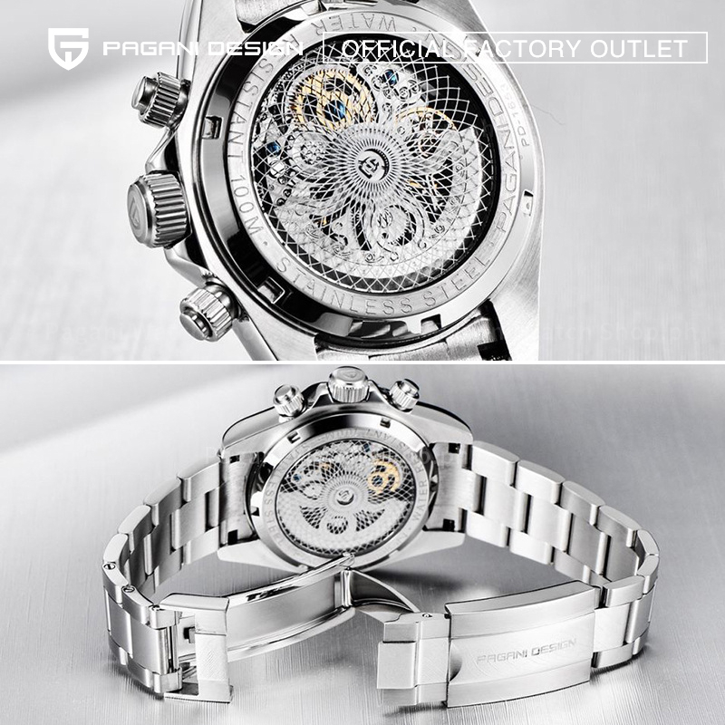Pagani Design Men Automatic Mechanical Watch For Men Top Brand Silver ...