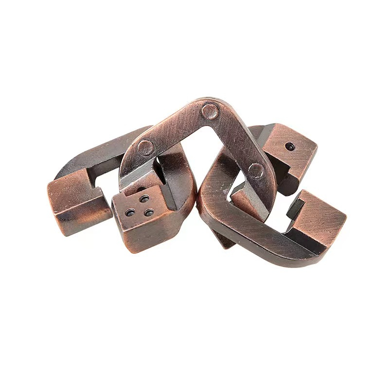 Zinc alloy intelligent ring unlocking set, nine link puzzle toy ...