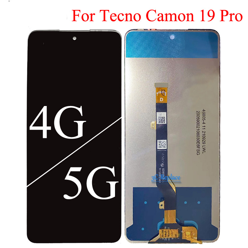 Original For Tecno Camon 19 PRO 4G 5G CI7 CI7n CI8 CI8n LCD Display Touch Screen Digitizer Full ...