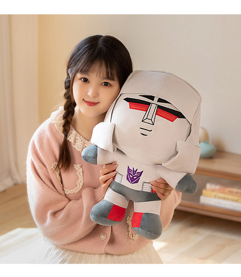 Cute Transformers Plush Toy Bumblebee Megatron Plushies Stuffed Cartoon ...