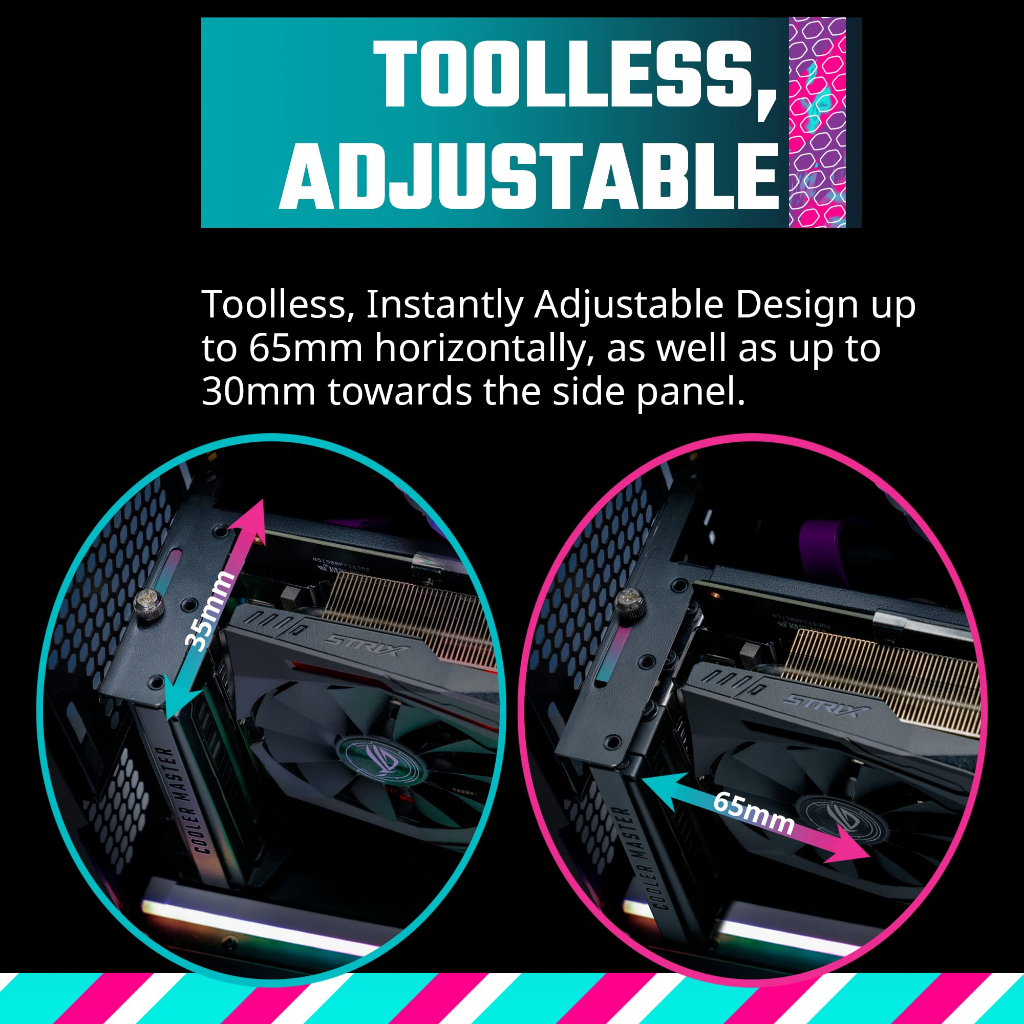 Cooler Master Vga Vertical Graphics Card Holder Kit V3 / GPU Holder ...