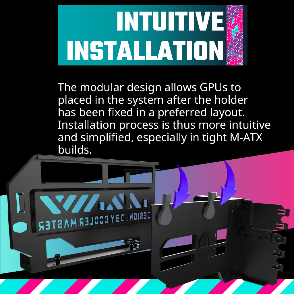 Cooler Master Vga Vertical Graphics Card Holder Kit V3 / GPU Holder ...