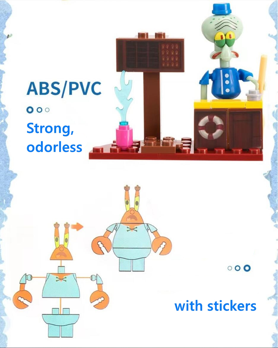 SpongeBob Squarepants nickelodeon Building Blocks Blind box Toys ...