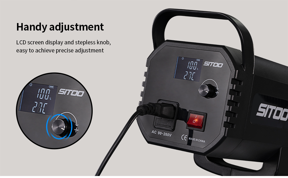 Selens Studio Light SC-150W/250W 5600K White Version LCD Panel LED ...