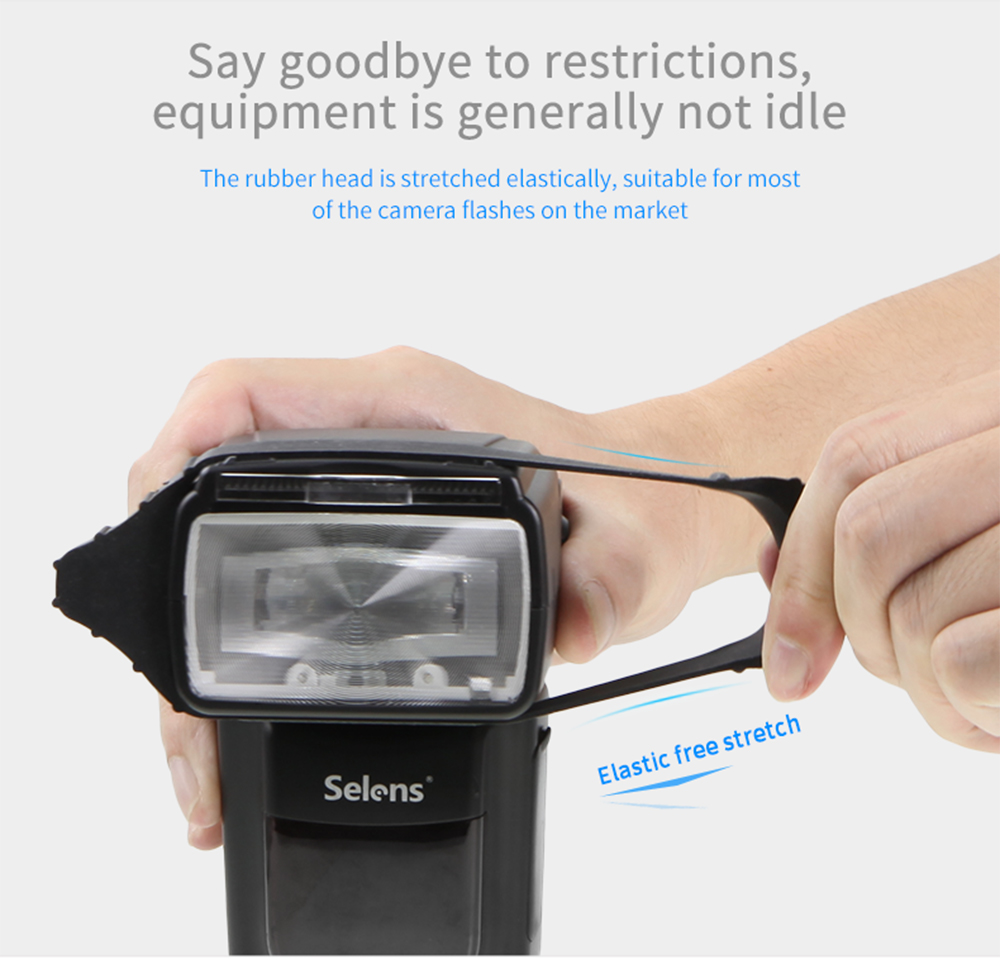 Selens 4in1 Magnetic Speedlight Diffuser Kit Flash Modifier Sphere ...