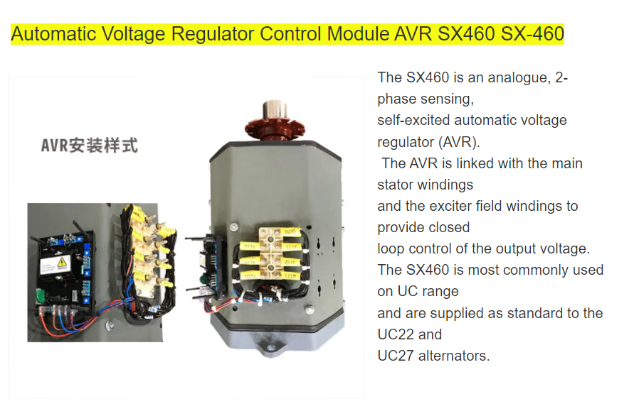 AVR SX460 Generator Voltage Regulator Automatic Board | Shopee Philippines