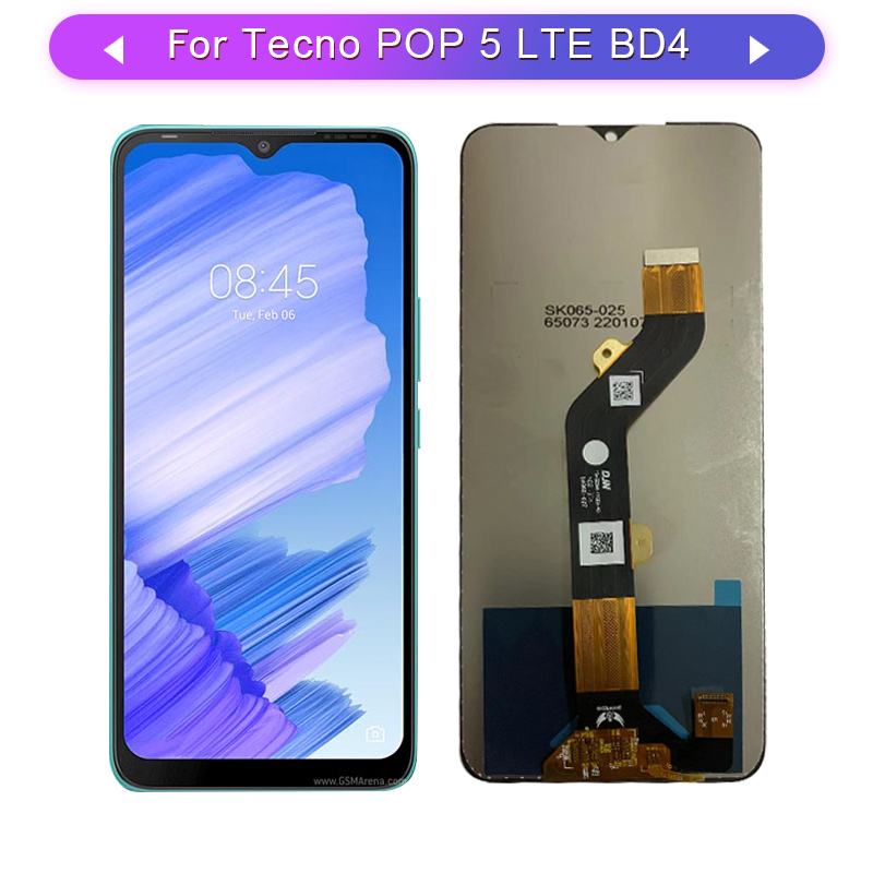 Original For Tecno POP 5 LTE LCD with Frame Display Touch Screen ...
