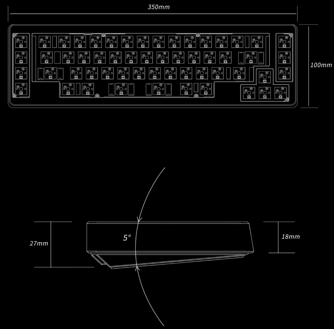 KBDfans D45 V2 Keyboard Kit 50% Layout Gasket Mount | Shopee Philippines