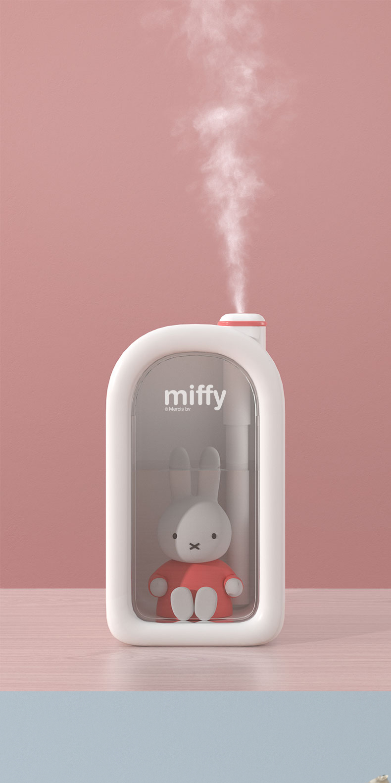Miffy X MIPOW 380ML Cold Mist Humidifier Aroma Diffuser Air Damper Home ...