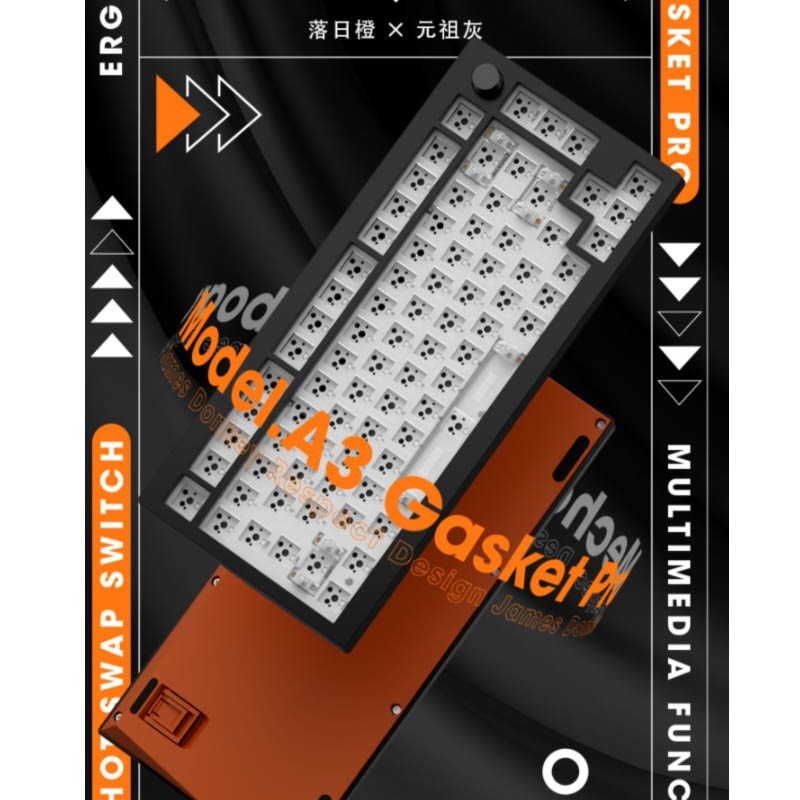 James Donkey A3 Wireless Mechanical Keyboard Kit 75% comes with row ...