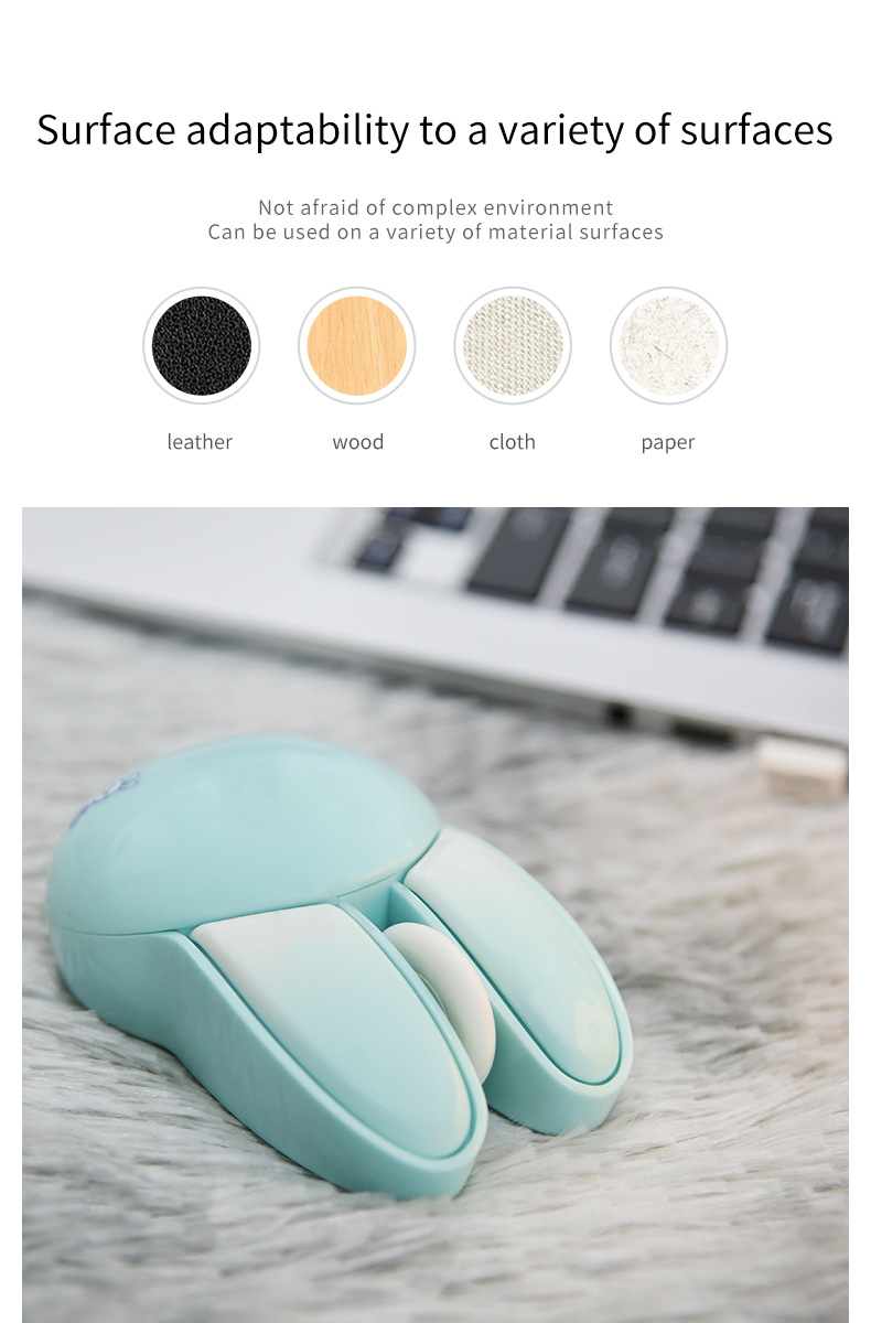 Mouse ferris wireless mouse girl cute mute rabbit rabbit office ...