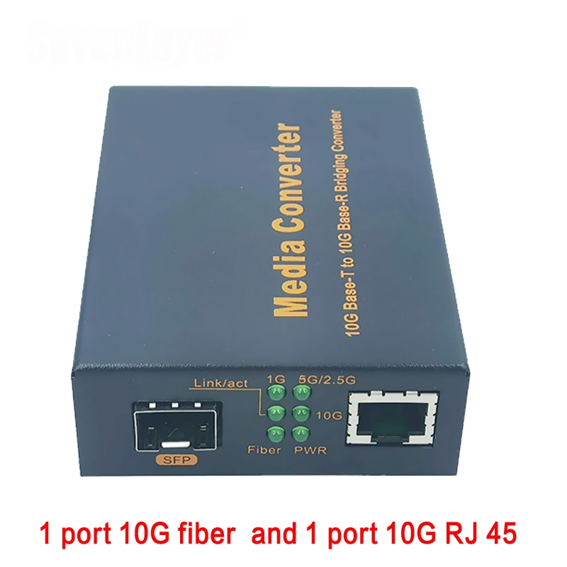 10G Enhanced SFP+ Media Converter 10GBase-T Ethernet Switch RJ45 to ...