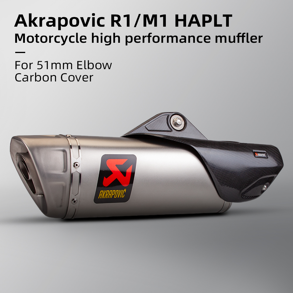 Akrapovic R1/M1 bike exhaust muffler with DB killer/Silencer included ...