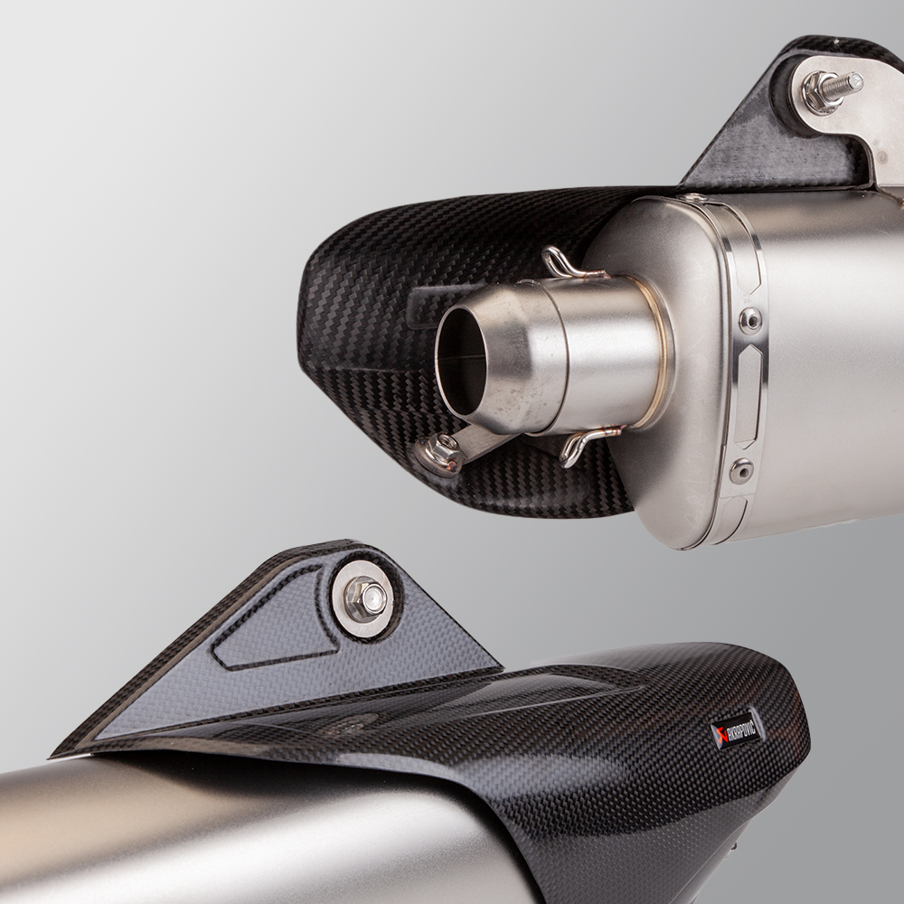 Akrapovic R1/M1 bike exhaust muffler with DB killer/Silencer included ...