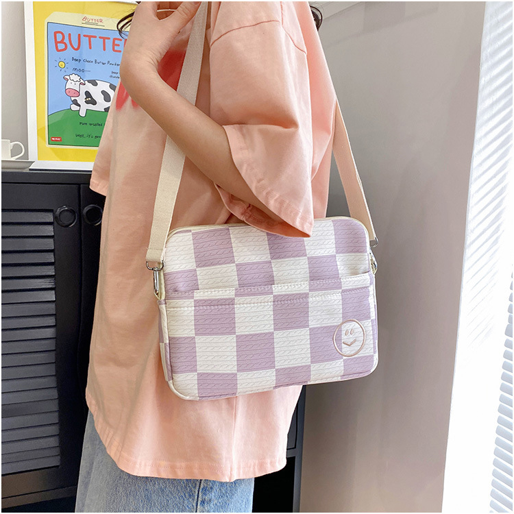 Laptop bag ins plaid shoulder bag crossbody tablet bag for iPad 10 11 ...