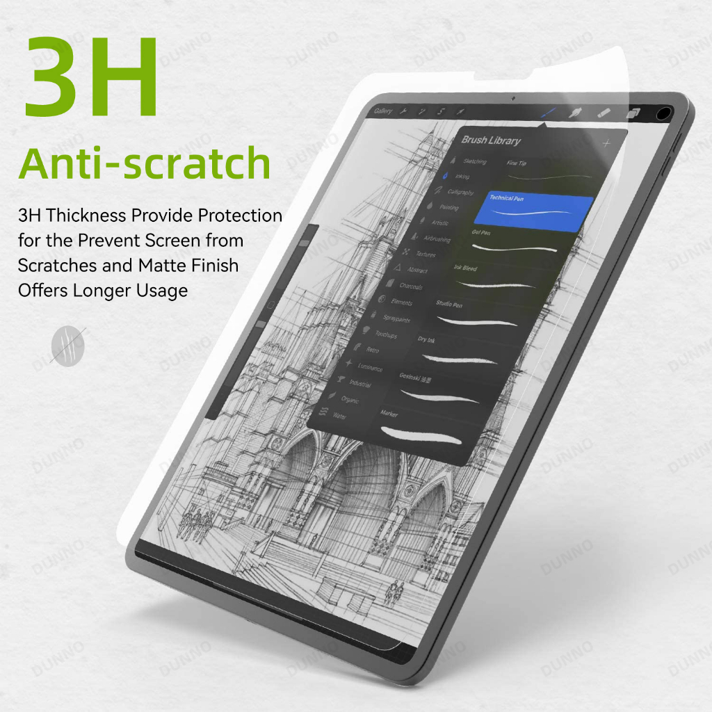 Paper Feel Like Screen Protector Film Matte PET Painting Write For iPad ...
