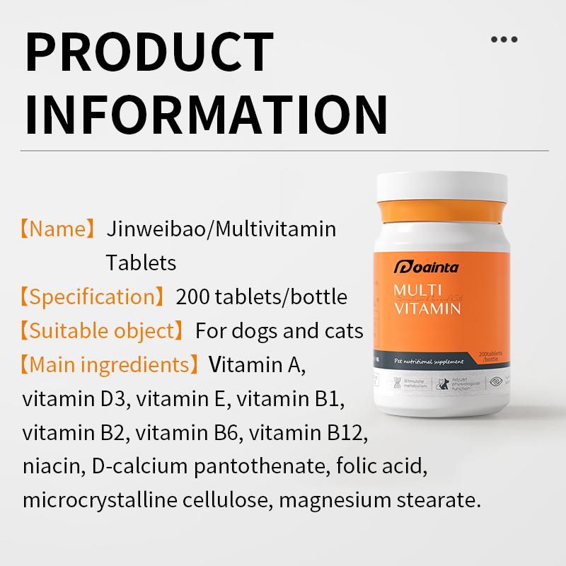 PUAINTA Vitamins for Dogs and Cats Multivitamin Supplement Beauty Hair ...