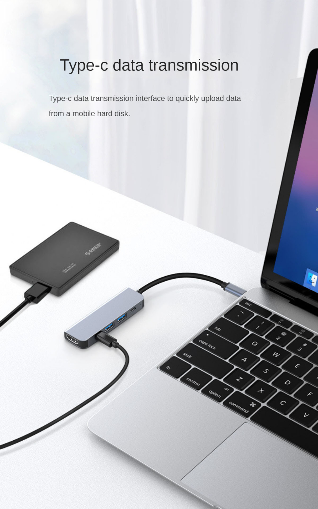 Type-c 5in1 Docking Station HDMI 4K USB3.0 Type C Data Transfer USB ...