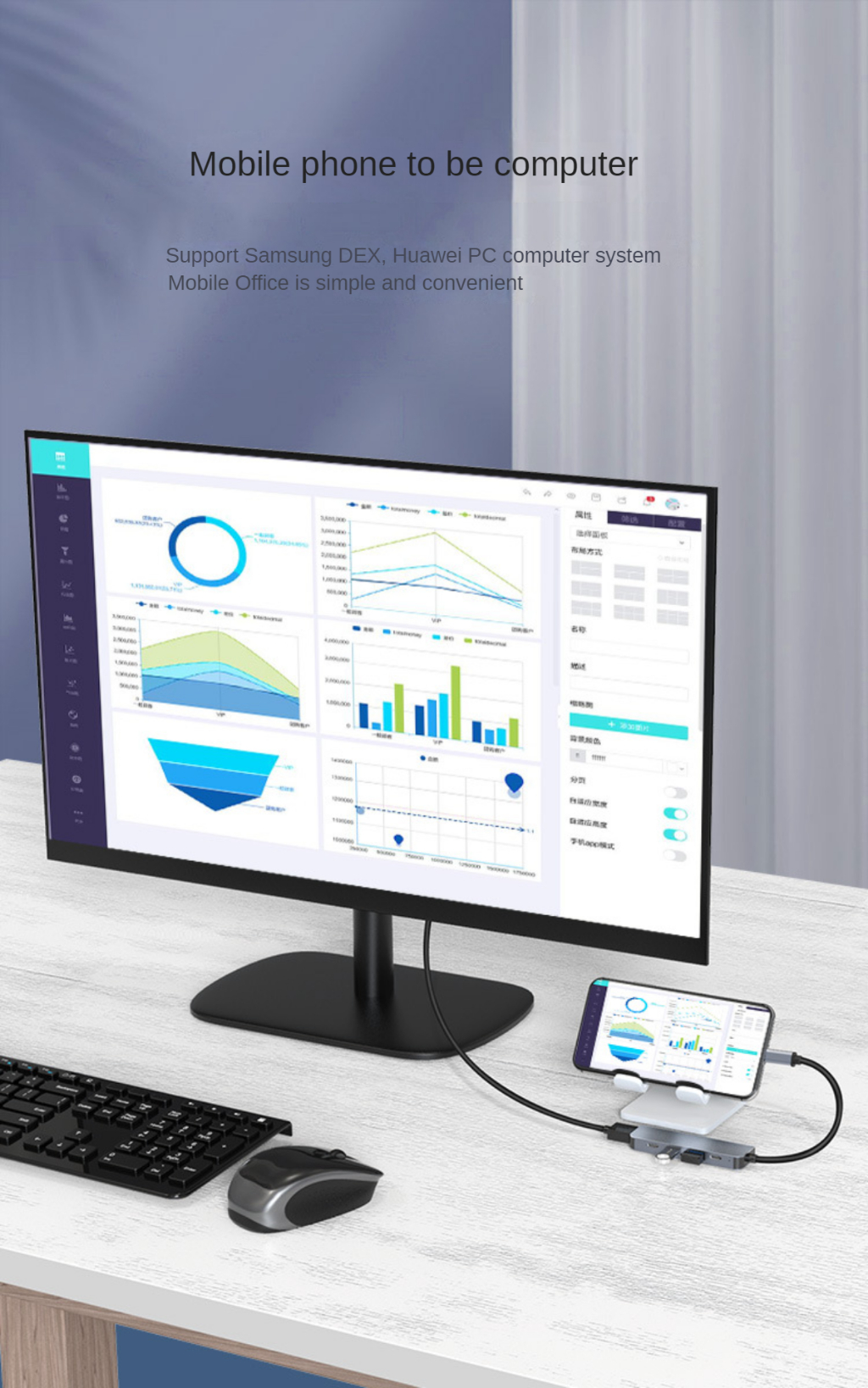 Type-c 5in1 Docking Station HDMI 4K USB3.0 Type C Data Transfer USB ...