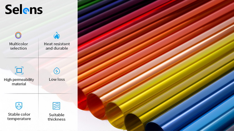 Selens Photography Lighting Color Filter Paper Professional Color Gels ...