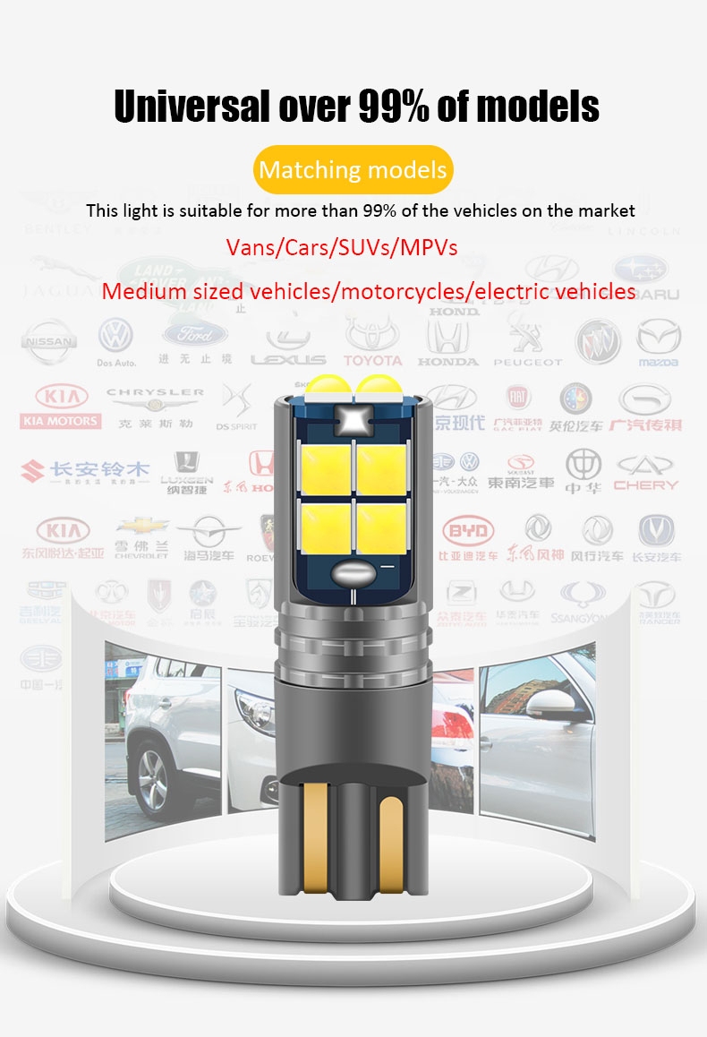 1ps T10 LED W5W For Toyota Avanza Side Door Light, Small Headlight, Car Boot, License Plate ...