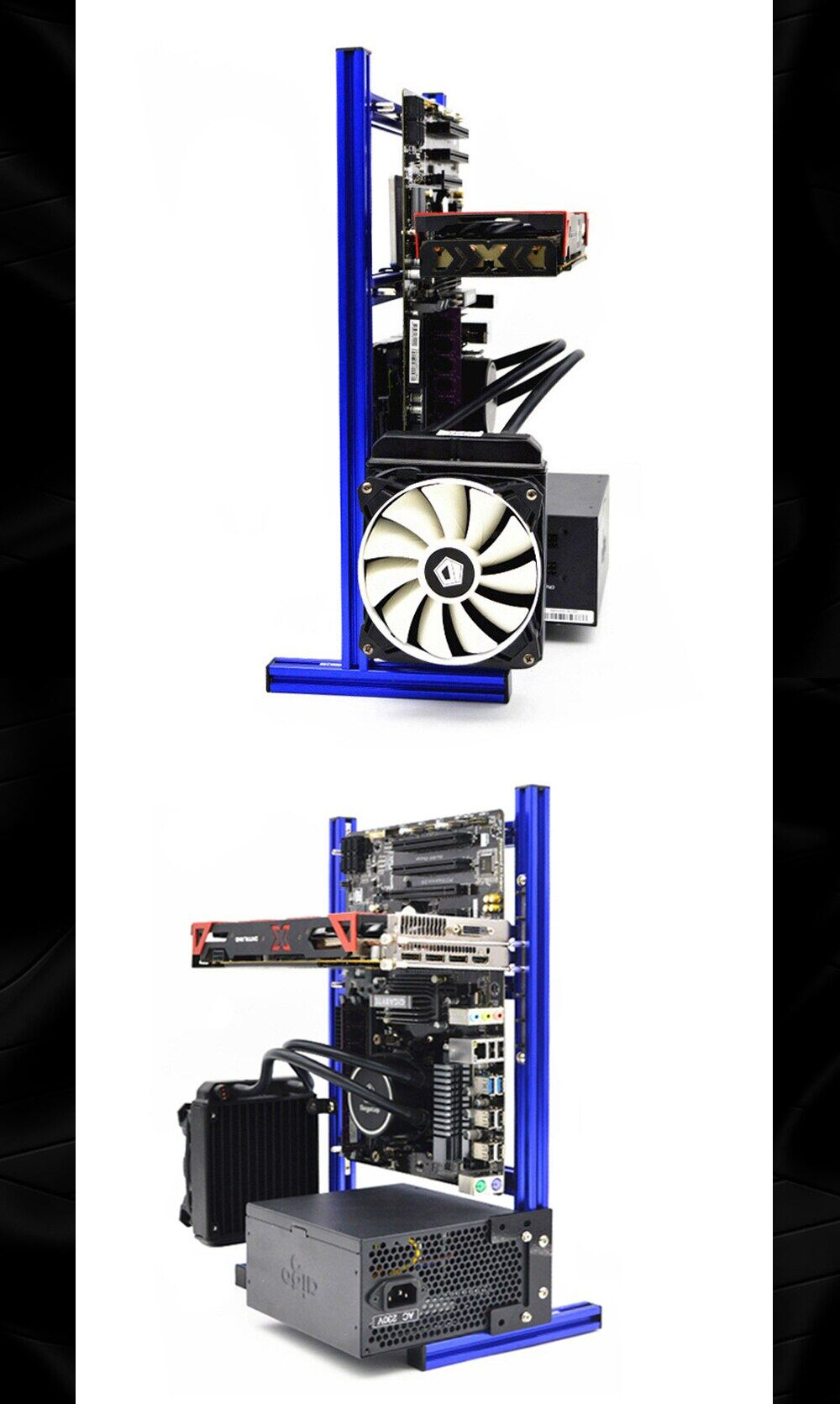 Open Style Computer Case Frame,Vertical Chassis Shelf,DIY Desktop ...