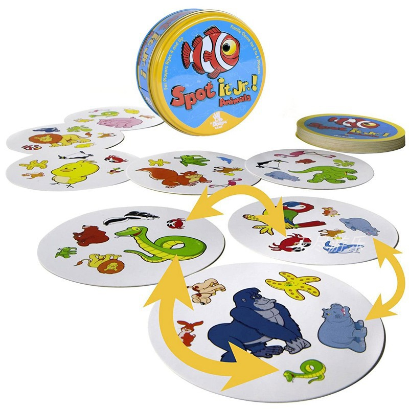 Spot It Alphabet Number Animal Card Game Matching Game Fun Kids Game ...