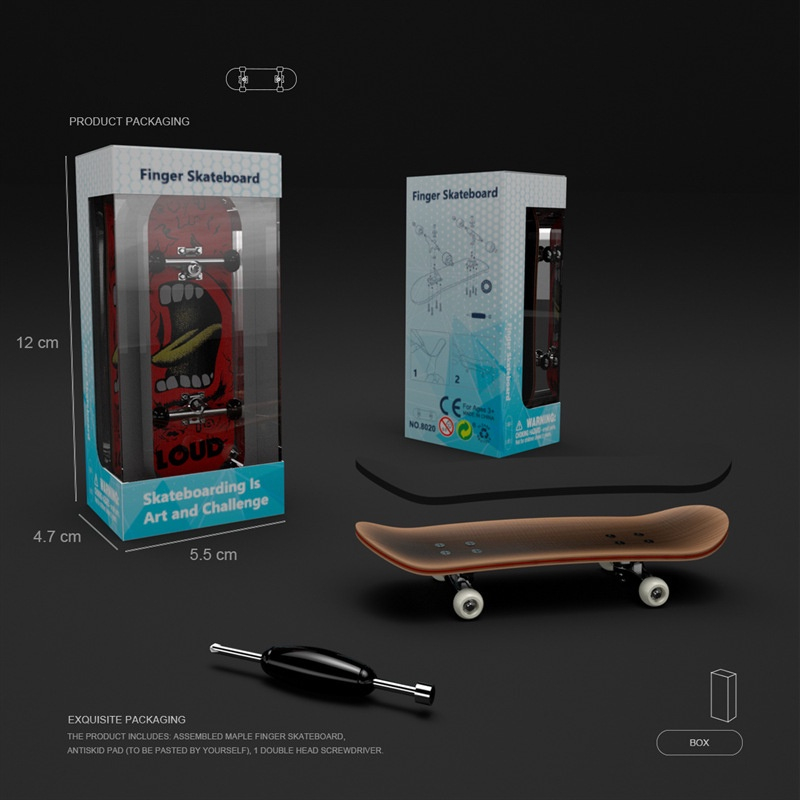 Professional Fingerboard Wooden Fingerboard Full Set 5 Layer Maple Deck ...