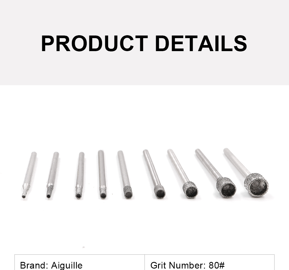 Emery diamond Grinding burr Abrasive Bits jade grinding bits teeth ...
