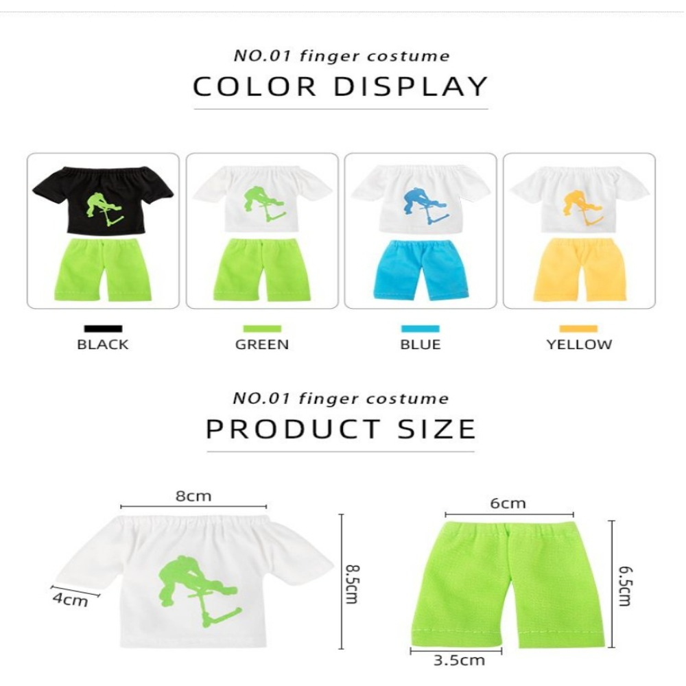 Mini Finger Scooters Set | Skateboard With Pants And Shoes Birthday ...