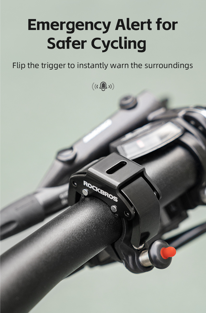 【PH Delivery】ROCKBROS Invisible Bike Bell Portable 100DB Loud Sound MTB ...