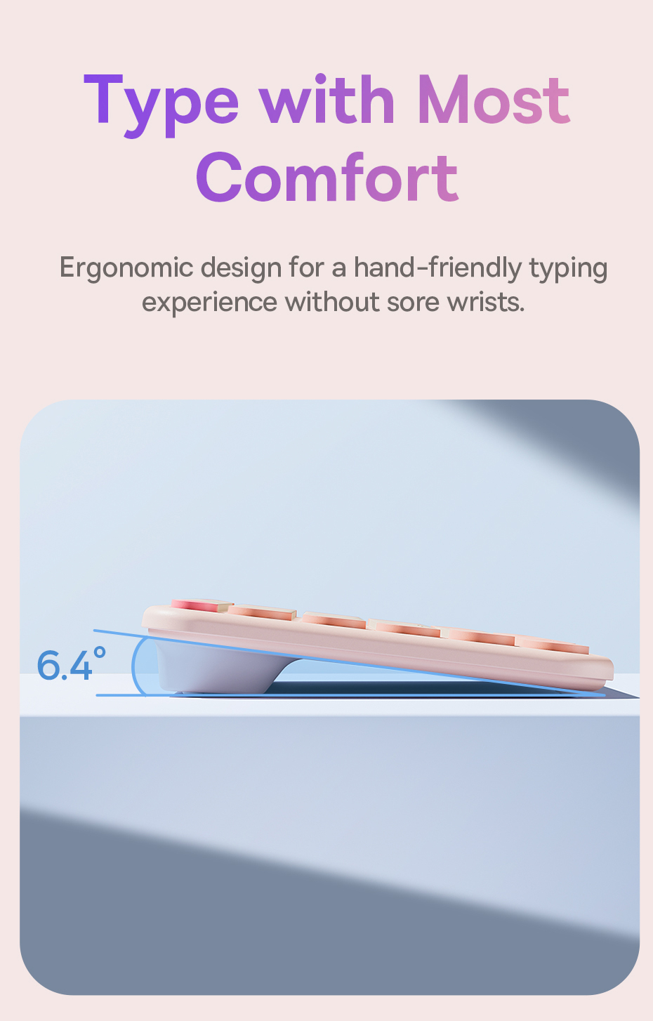 Baseus K01A Wireless Keyboard 2.4 GHz Dual Bluethooth Mode Quiet Keys ...