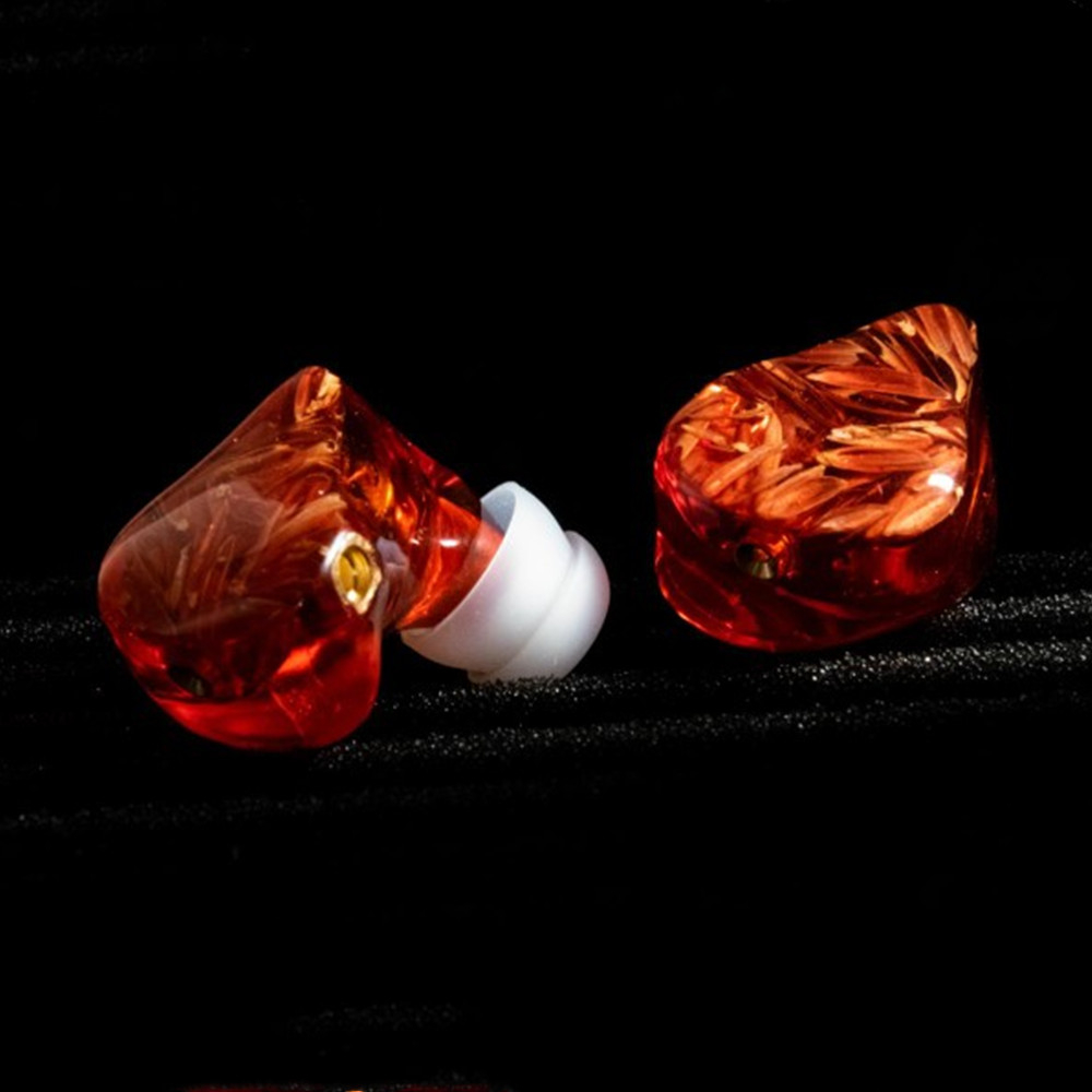 FENGRU Ruby Resin 3D Printing In Ear Earphone 9mm Dual Chamber Nickel ...
