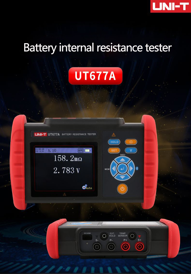 UNI-T UT677A Battery Tester Battery Internal Resistance Test Internal ...