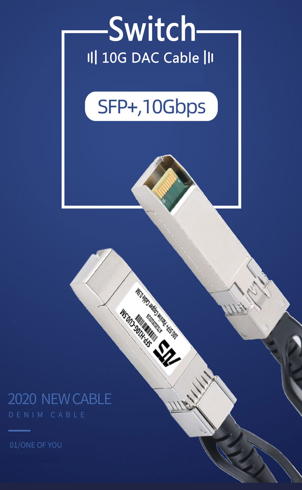 10Gb SFP+ DAC Twinax Cable Passive Compatible with Cisco SFP-H10GB-CU2M ...