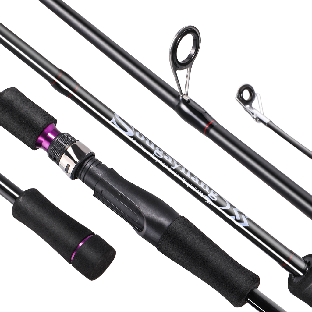 Sougayilang 1.8M/2.1M Fishing Rod EVA Handle And Metal Fishing Reel Fishing Rod Set For Outdoor ...
