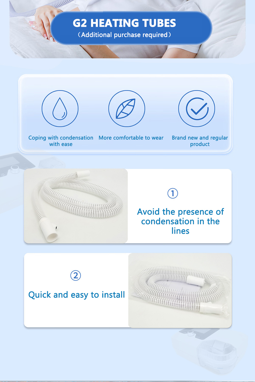 BMC Auto Bipap Bi-Level/CPAP Sleep Apnea Machine G2S B20A Treat Snoring ...