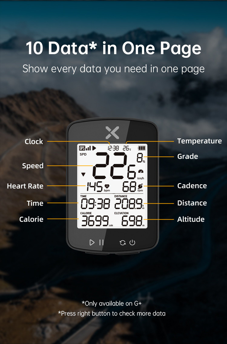 【local ship】XOSS G2 Speedometer for mtb Bike Computer Wireless GPS ...