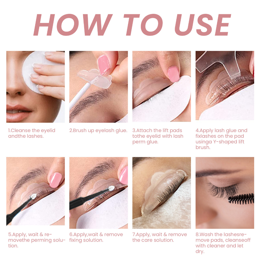 EELHOE Extravagant Lash Lifting Kit Natural Eyelashes Extension Set ...