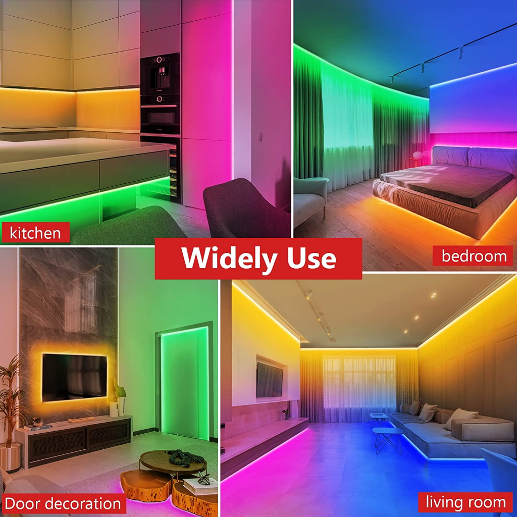 RGB LED Neon Strip Light Bluetooth control with remote Control ，Music ...