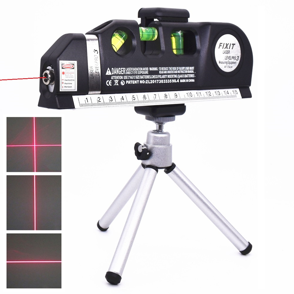 Multipurpose Laser Ruler Laser Level and Spirit Level Metric Rulers ...