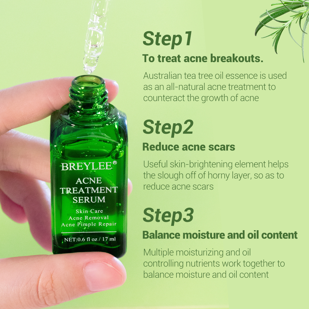 BREYLEE Acne Treatment Serum Anti-Acne Scar Removal Cream Remove Acne Marks Essence Skin Care ...