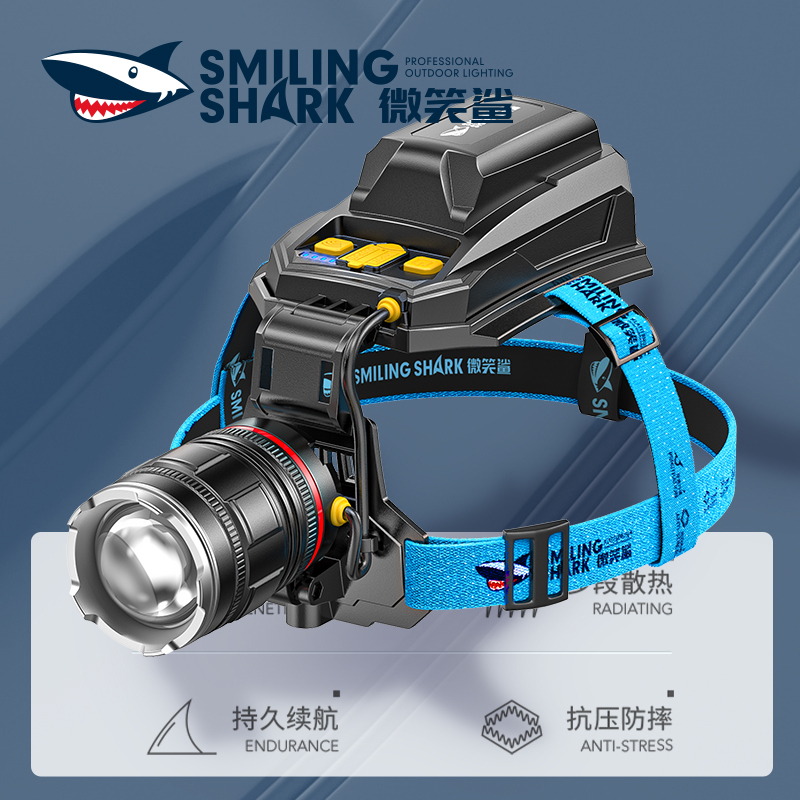 Smiling Shark Td1127 Led Headlamp M77 Super Bright Headlight 4500Lm 3 ...